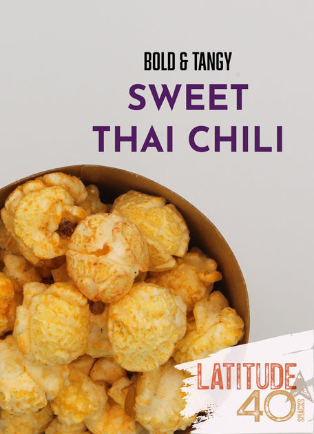 Sweet Thai Chili Popcorn | Latitude 40 Snacks