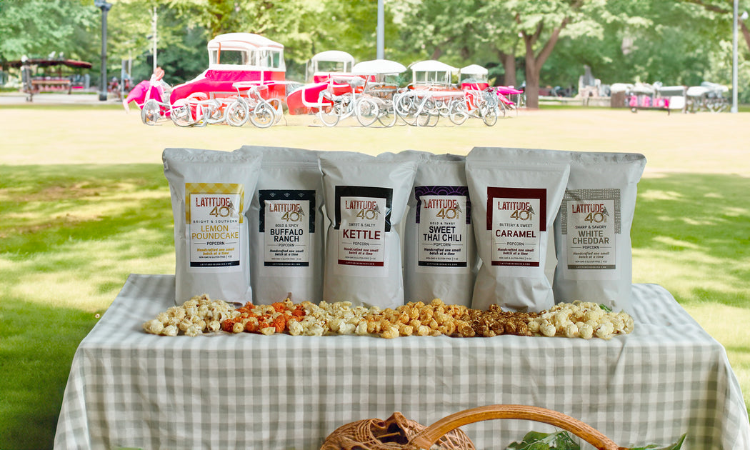 Popcorn Sampler | Latitude 40 Snacks