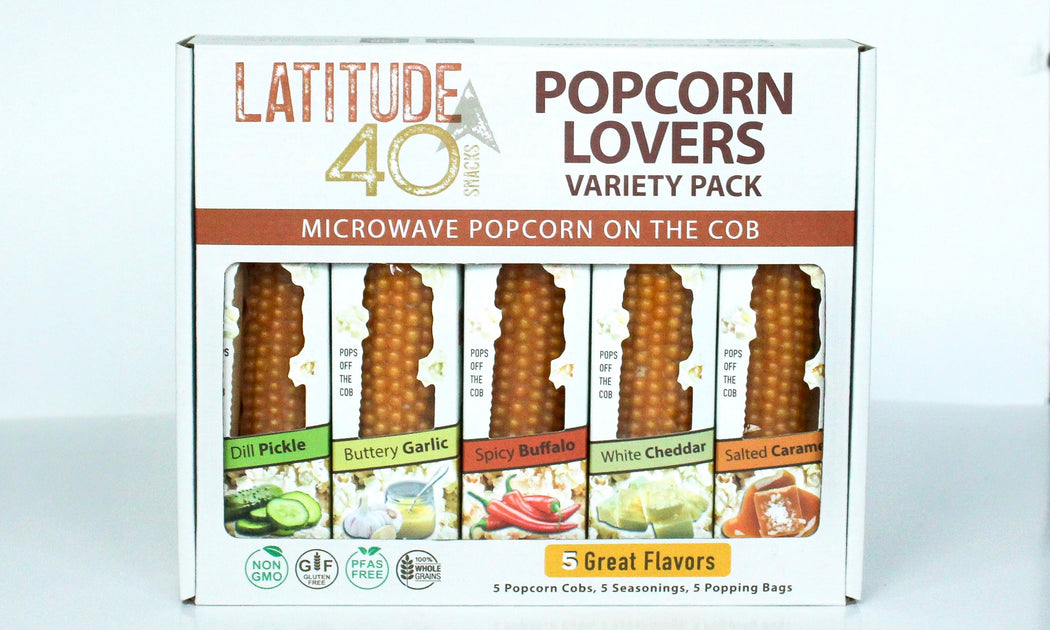 NEW!! Popcorn Lovers Variety Pack | Latitude 40 Snacks